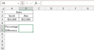How to Calculate Percentage Difference with Excel Formula | MyExcelOnline