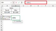 How to Calculate Percentage Difference with Excel Formula | MyExcelOnline