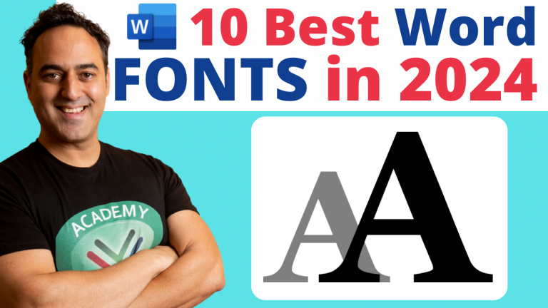 Top 10 Best Fonts in Microsoft Word for 2024 Documents | MyExcelOnline
