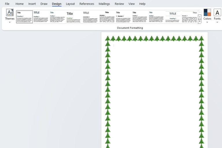 Fast Tricks: Add Christmas Borders in Microsoft Word 2024 | MyExcelOnline