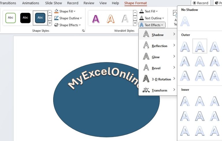 Unleash Your Creativity with Curved Text in Powerpoint | MyExcelOnline