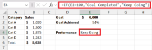 How to Calculate Percentage of Goal Calculation Formulas in Excel ...