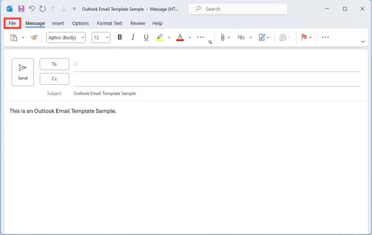 How to Create Outlook Email Templates: Step by Step Guide | MyExcelOnline