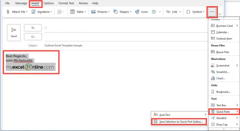 How to Create Outlook Email Templates: Step by Step Guide | MyExcelOnline