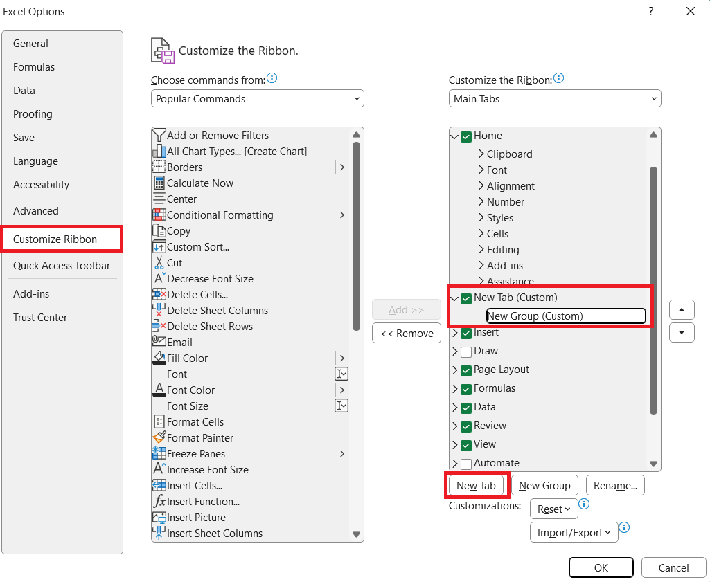 Excel Pro Tips: Customize Ribbon in Excel with Ease | MyExcelOnline Excel Pro Tips: Customize Ribbon in Excel with Ease | MyExcelOnline