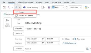 Learn How to Forward Meeting Invites in Outlook | MyExcelOnline