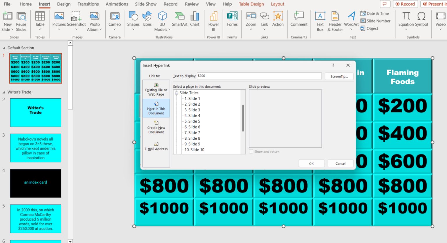 Quick Jeopardy Game Setup in PowerPoint - Step-by-Step Guide ...