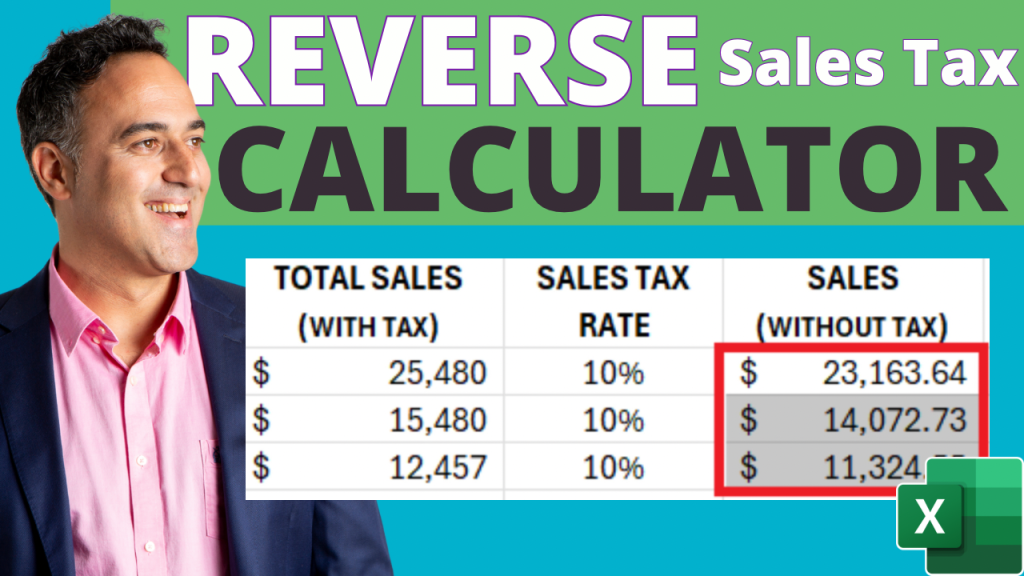 Excel Pro Tip: Reverse Sales Tax Calculator in Excel | MyExcelOnline
