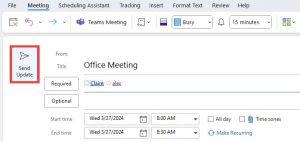 Best Guide: Update Outlook Meetings Without Alerts | MyExcelOnline