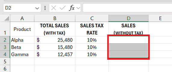 Sales tax calculator store