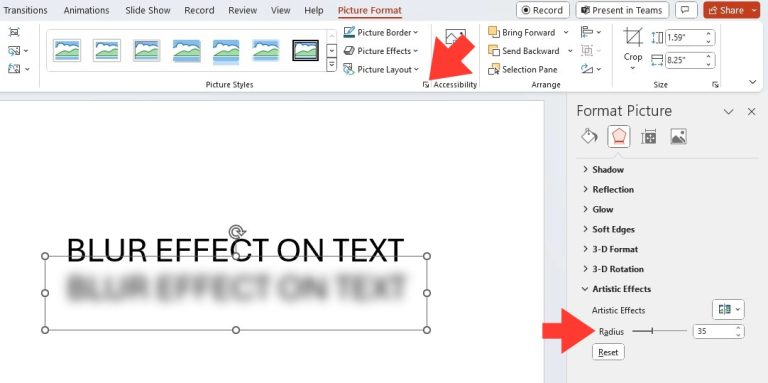 How to Easily Blur Images in PowerPoint | MyExcelOnline