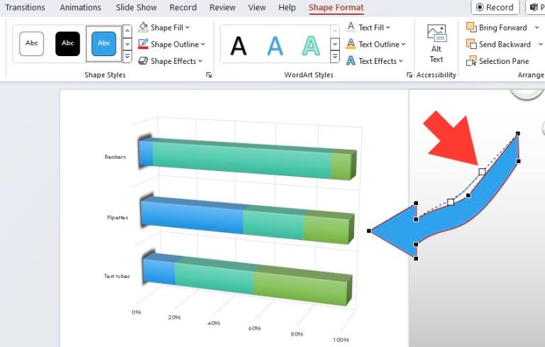 How to Use Curved Arrows in PowerPoint Easily | MyExcelOnline