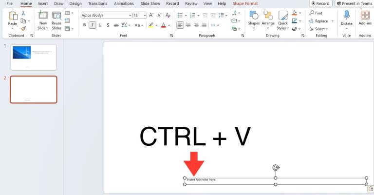 Easily Insert Footnotes in PowerPoint: A 3-Step Tutorial | MyExcelOnline