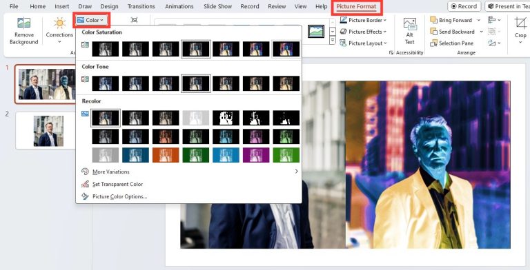 How to Invert Picture Colors in PowerPoint Fast | MyExcelOnline