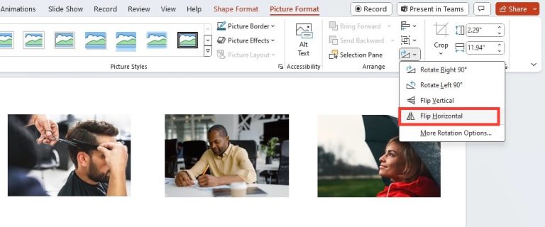 How to Rotate & Mirror Objects in PowerPoint Fast! | MyExcelOnline