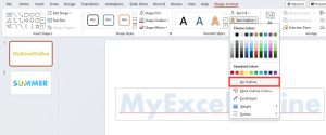 How to Outline Text in PowerPoint - Step by Step Guide | MyExcelOnline