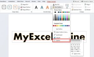 How to Outline Text in PowerPoint - Step by Step Guide | MyExcelOnline