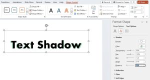 How to Create Stunning Text Shadow in PowerPoint | MyExcelOnline
