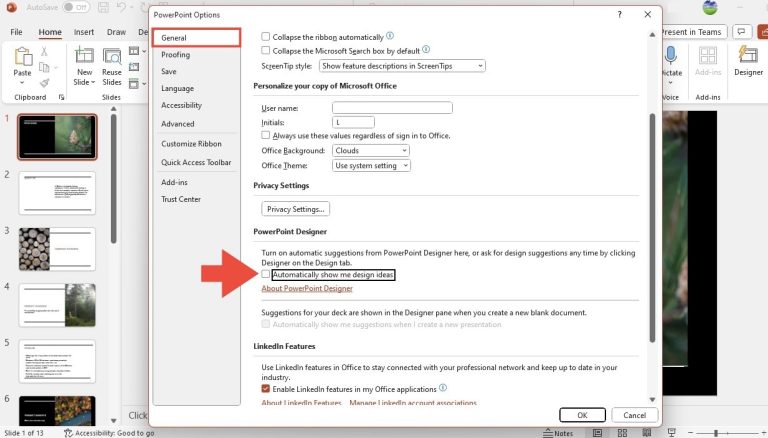 Turn Off PowerPoint Design Ideas Quickly | MyExcelOnline