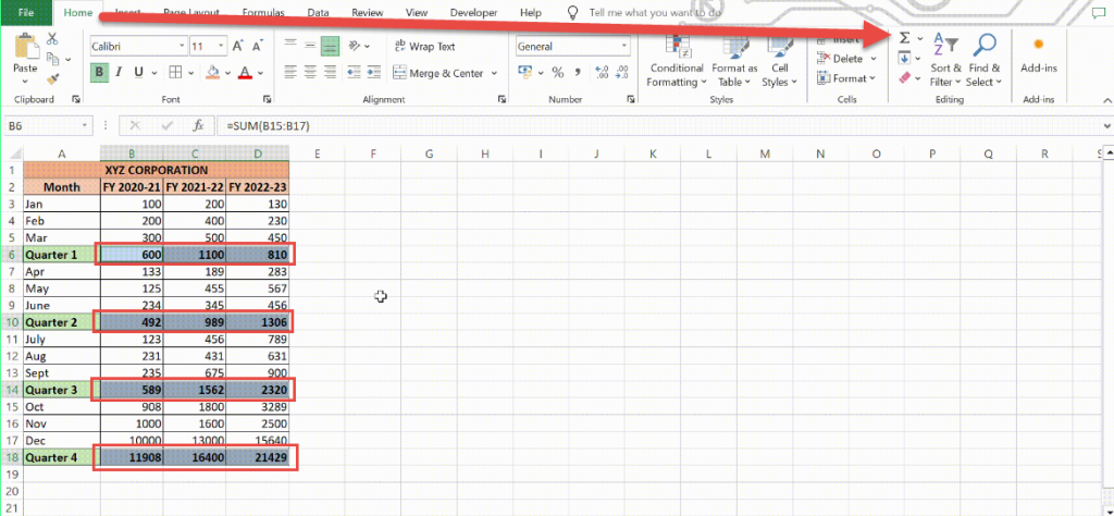 Learn Autosum In Excel For Faster Calculations Step By Step Guide