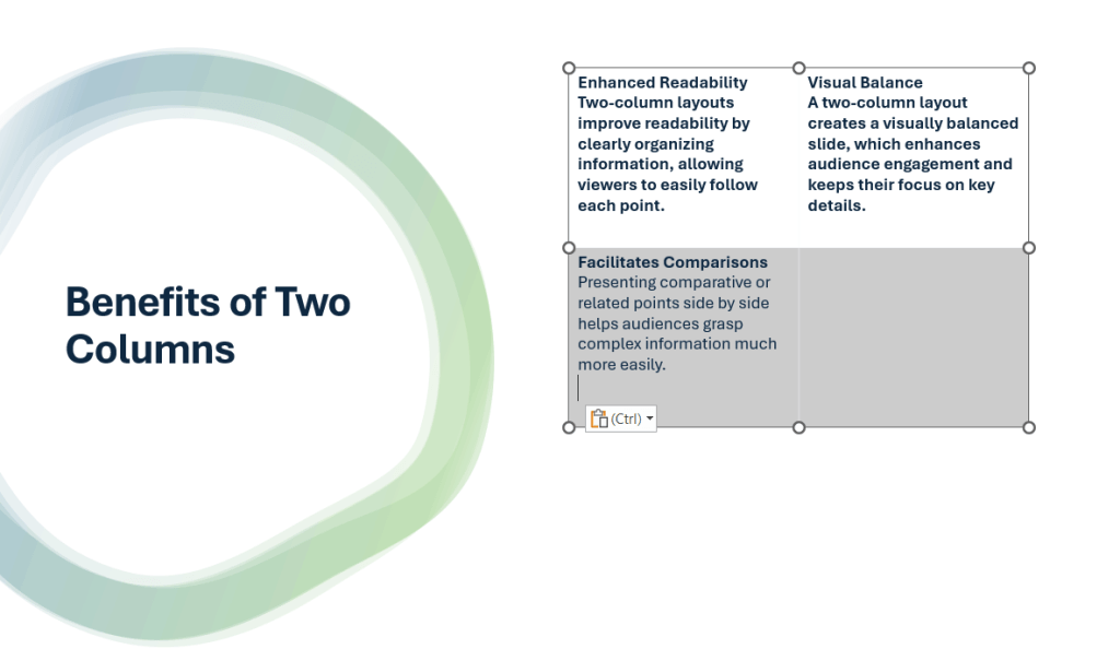 How to Add Columns in PowerPoint Slides Fast | MyExcelOnline