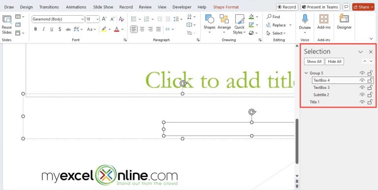 How to Delete Text Boxes Fast in PowerPoint | MyExcelOnline