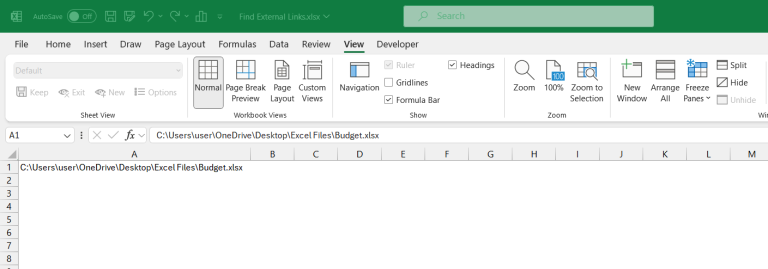 Top 3 Methods to Find External Links in Excel | MyExcelOnline