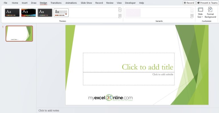 How to Use PowerPoint Slide Master - Step by Step Guide | MyExcelOnline