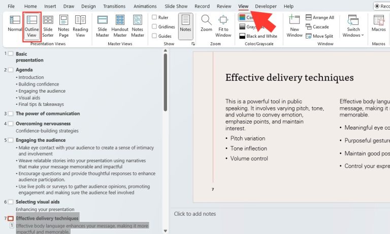 How to Print PowerPoint Outlines for Handouts | MyExcelOnline