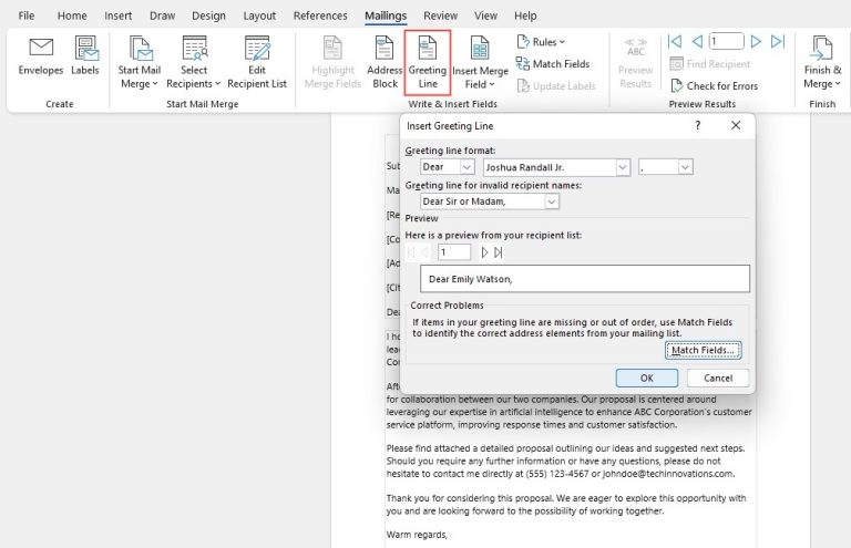 How to Print Excel Labels with Word | MyExcelOnline