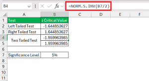 How to Use Z Critical Value Calculator in Excel - Step by Step Guide ...