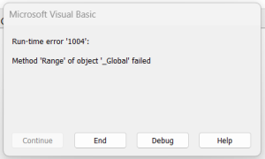Easy Run Time Error 1004 Fixes in Excel | MyExcelOnline