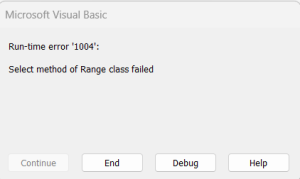 Easy Run Time Error 1004 Fixes in Excel | MyExcelOnline