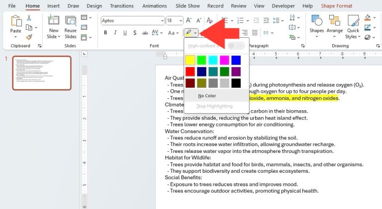 How to Master Text Highlighting in PowerPoint | MyExcelOnline