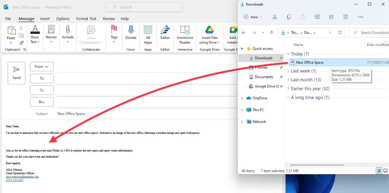 How to Insert Images in Outlook Emails Fast | MyExcelOnline