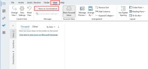 How to Enable/Disable Outlook Conversation View in Inbox | MyExcelOnline