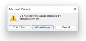 How to Enable/Disable Outlook Conversation View in Inbox | MyExcelOnline