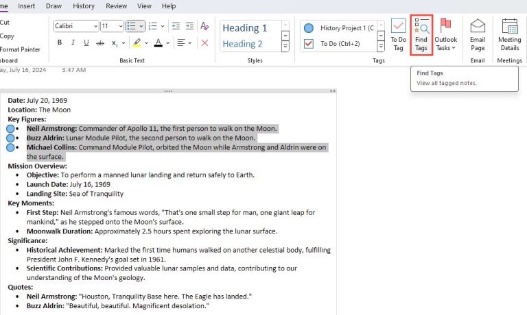How to Use Tags in OneNote - Step by Step Guide | MyExcelOnline