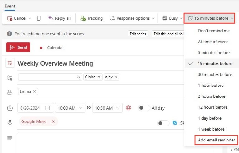 How to Set Reminders in Microsoft Teams | MyExcelOnline