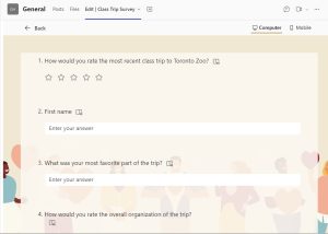 How to Create a Survey in Microsoft Teams | MyExcelOnline