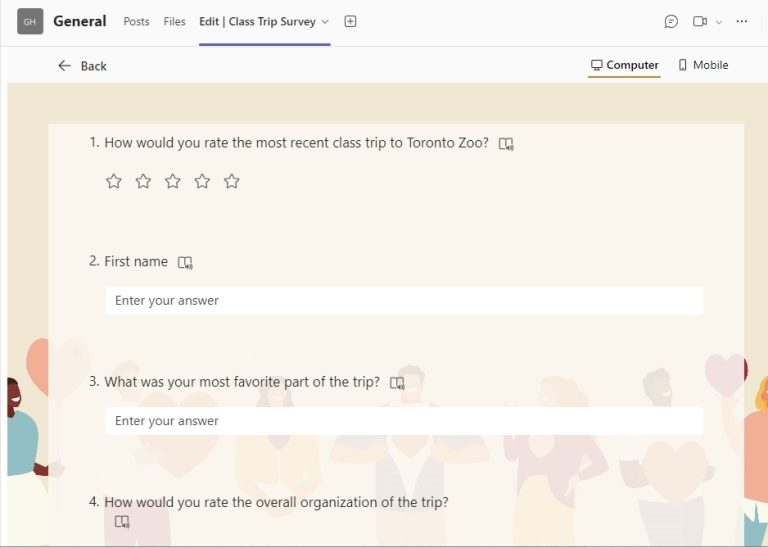How to Create a Survey in Microsoft Teams | MyExcelOnline
