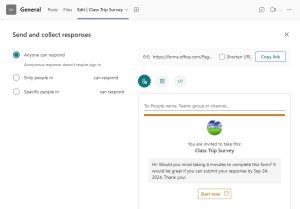 How to Create a Survey in Microsoft Teams | MyExcelOnline