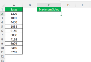 How to Find the Maximum Value with Max Function in Excel | MyExcelOnline