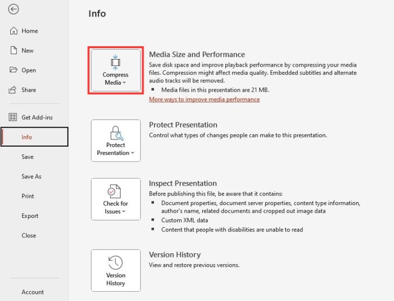 How to Reduce PowerPoint Size and Compress Presentations | MyExcelOnline