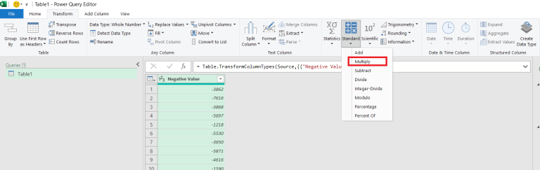 Excel Formula to Convert Negative value to Positive value - Step by ...