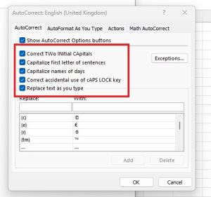 The Ultimate Guide to Autocorrect in Excel | MyExcelOnline