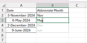 How to Abbreviate Month Fast in Excel | MyExcelOnline