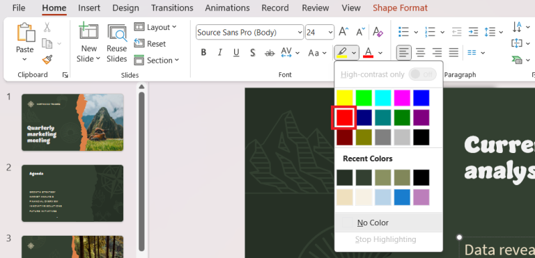 How to Highlight Words in PowerPoint - Step by Step Guide | MyExcelOnline