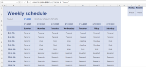 Best Free Weekly Schedule Templates for Excel | MyExcelOnline