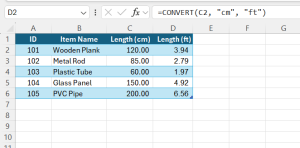 How to Convert CM to Feet in Excel - Step by Step Guide | MyExcelOnline
